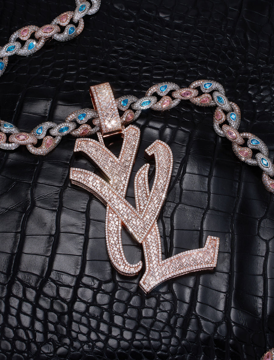 Playboicarti YVL letter pendants – OPU Jewelry&co